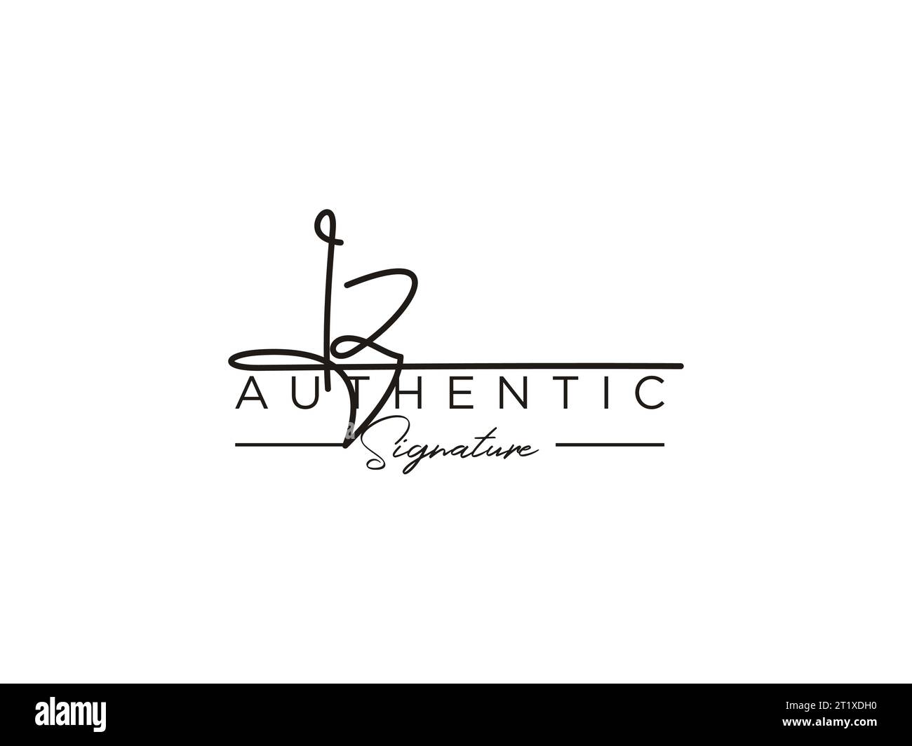 IZ Signature Logo Template Vector Stock Vector Image & Art - Alamy