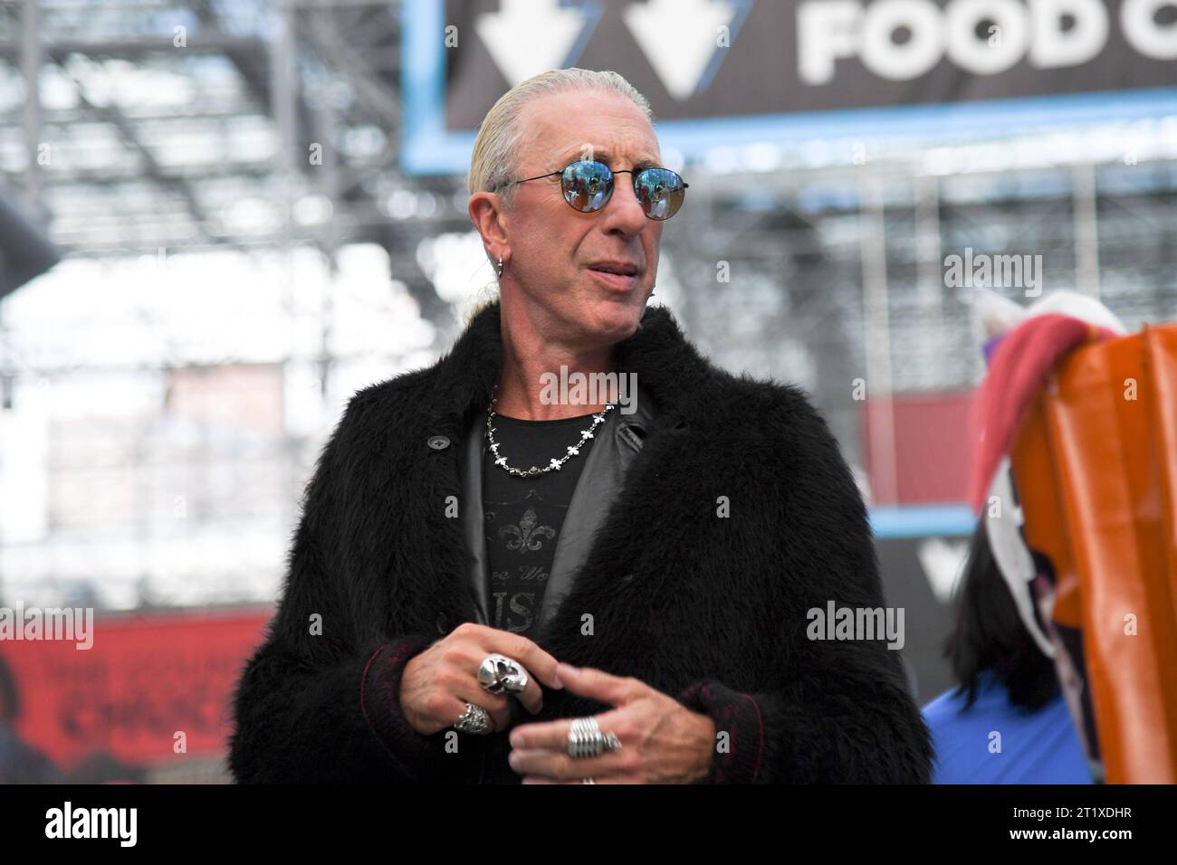 New York, USA. 15th Oct, 2023. Dee Snider is seen at New York Comic Con ...