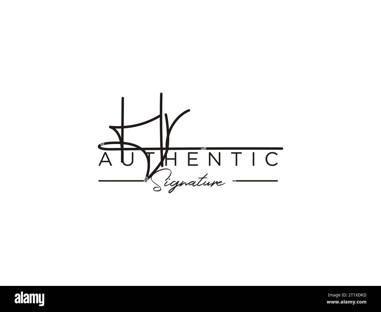 HR Signature Logo Template Vector Stock Vector Image & Art - Alamy