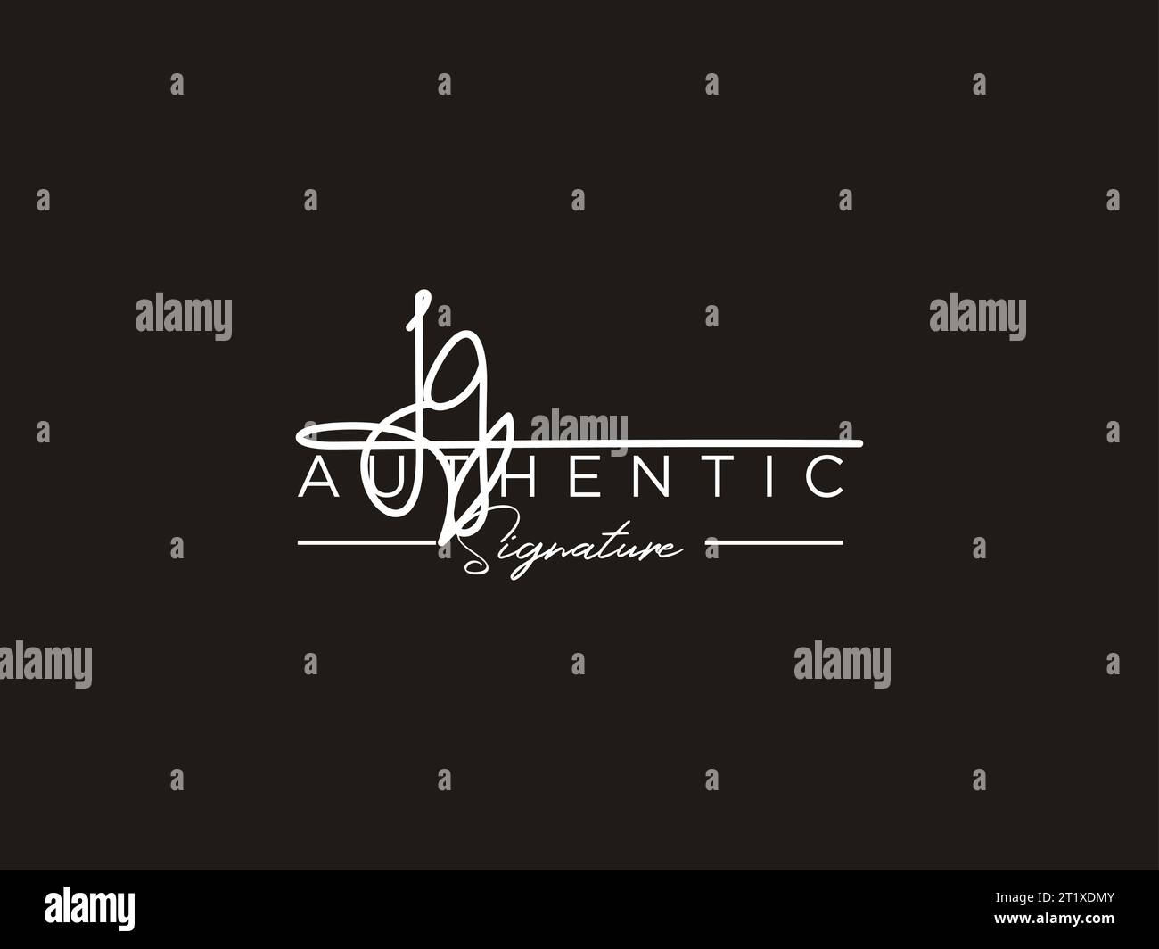 JG Signature Logo Template Vector Stock Vector Image & Art - Alamy
