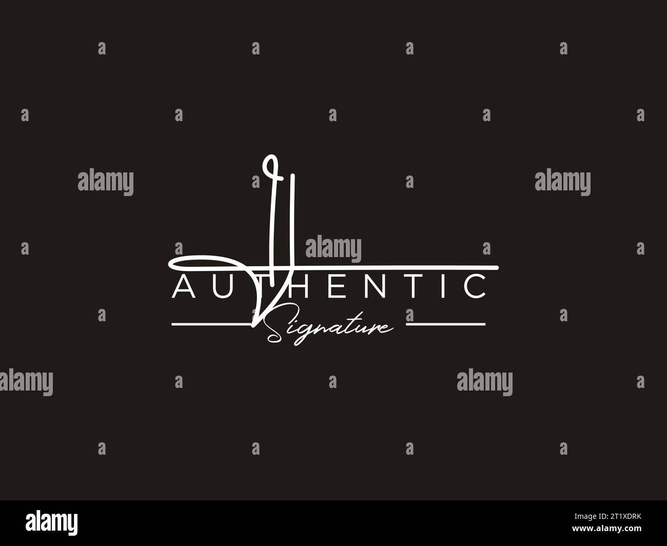 IL Signature Logo Template Vector Stock Vector Image & Art - Alamy
