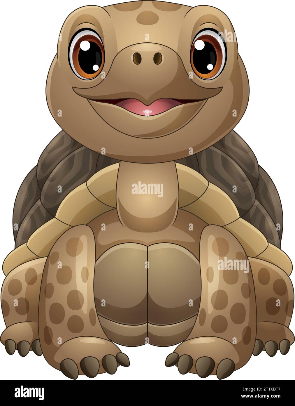 Cartoon sea turtle on white background Stock Vector Image & Art - Alamy