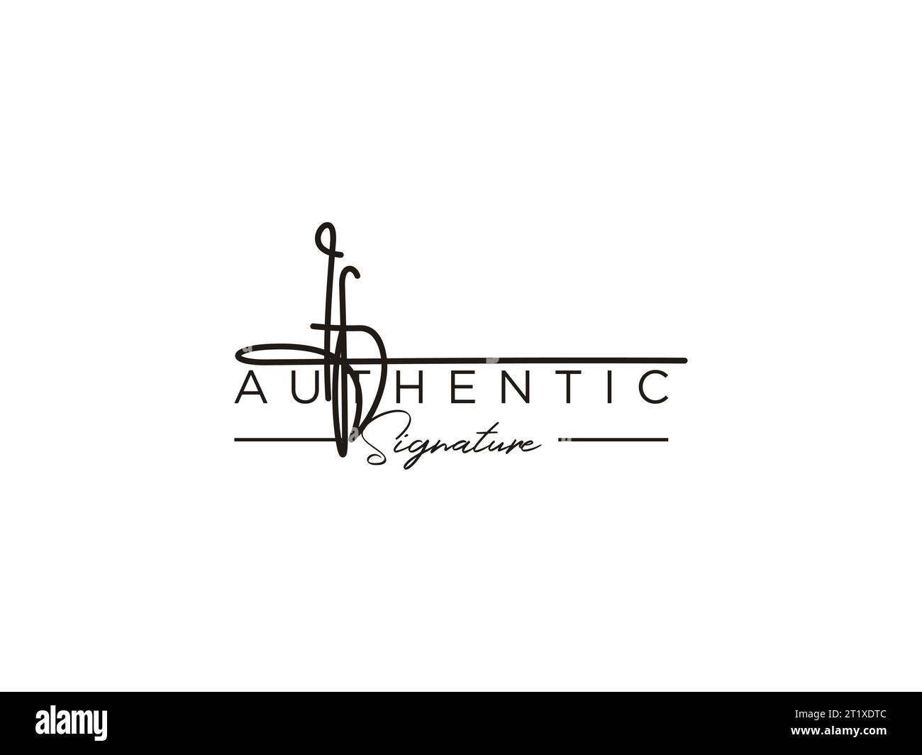 IF Signature Logo Template Vector Stock Vector Image & Art - Alamy