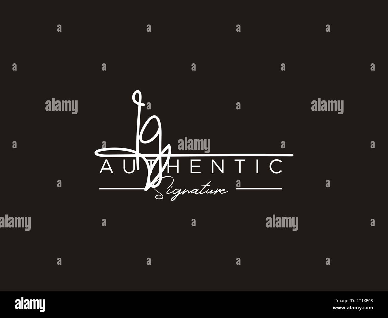 IG Signature Logo Template Vector Stock Vector Image & Art - Alamy