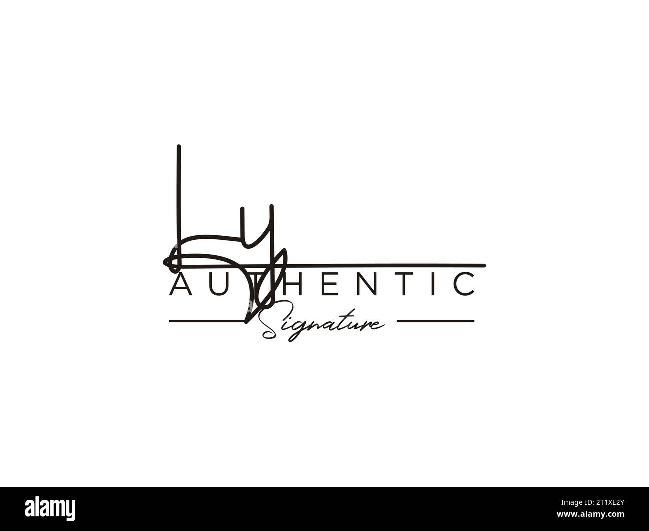 LY Signature Logo Template Vector Stock Vector Image & Art - Alamy