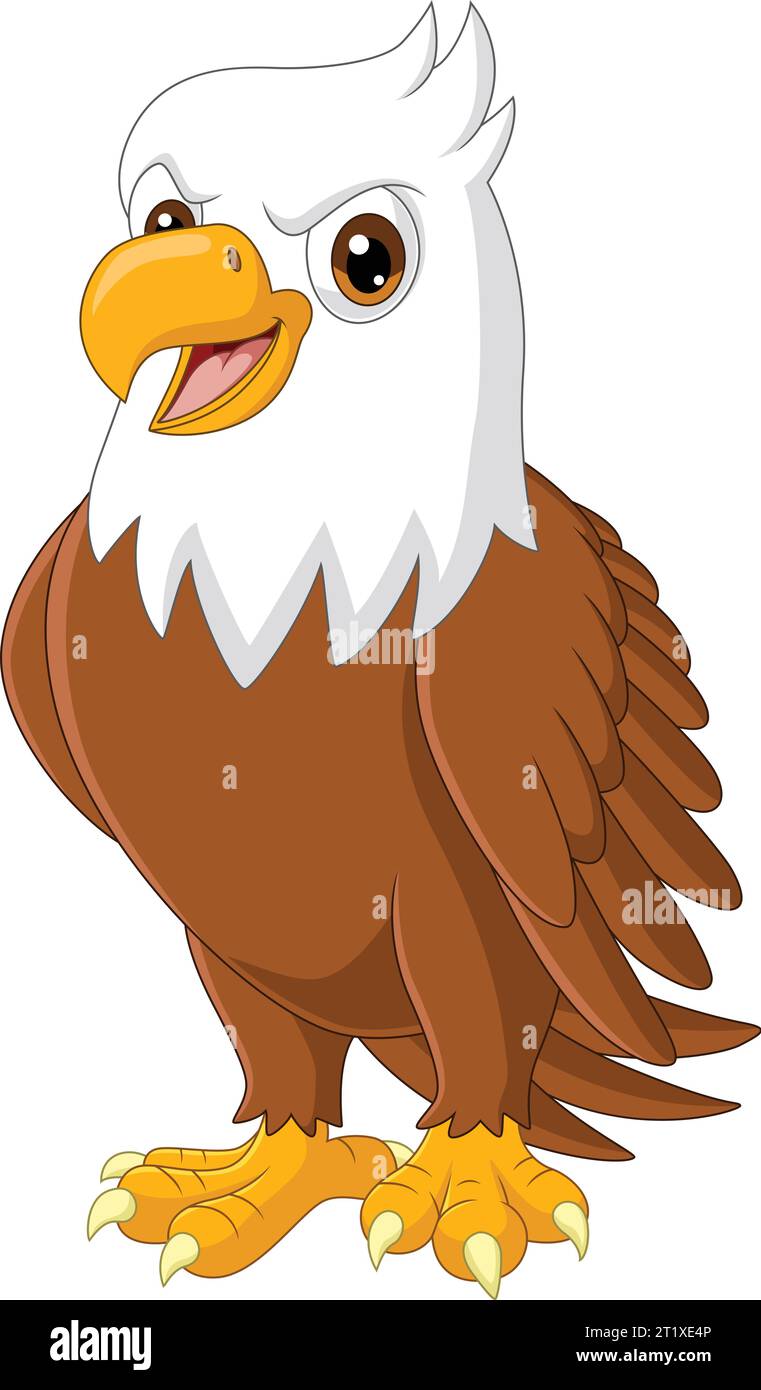 Cartoon eagle on white background Stock Vector Image & Art - Alamy