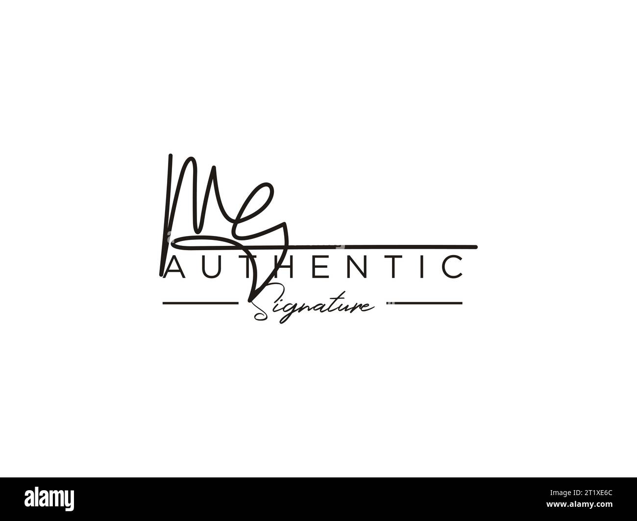 ME Signature Logo Template Vector Stock Vector Image & Art - Alamy