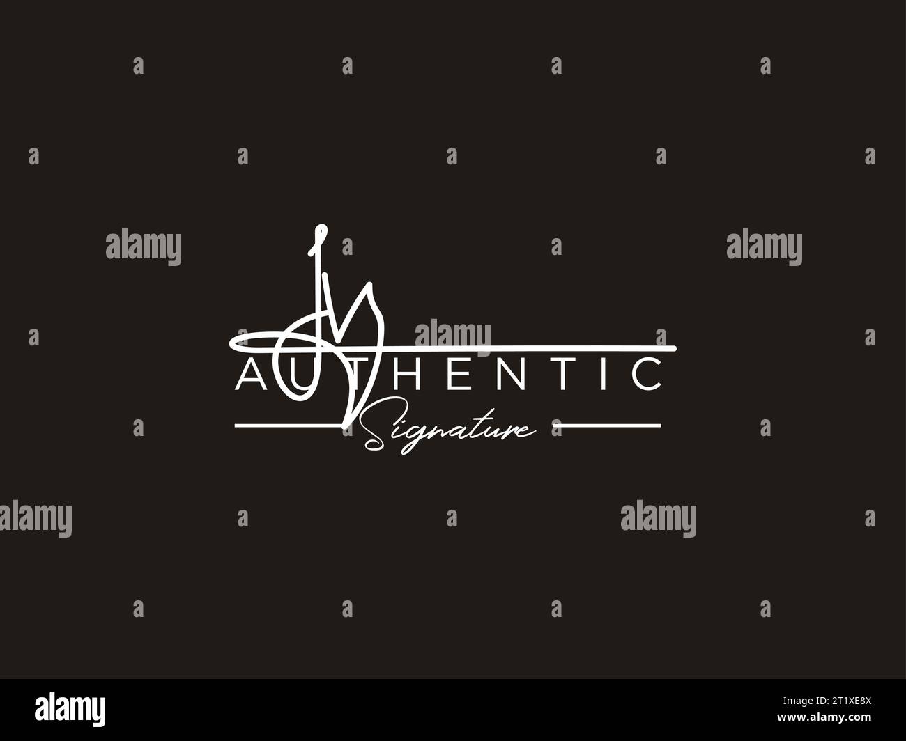 JV Signature Logo Template Vector Stock Vector Image & Art - Alamy