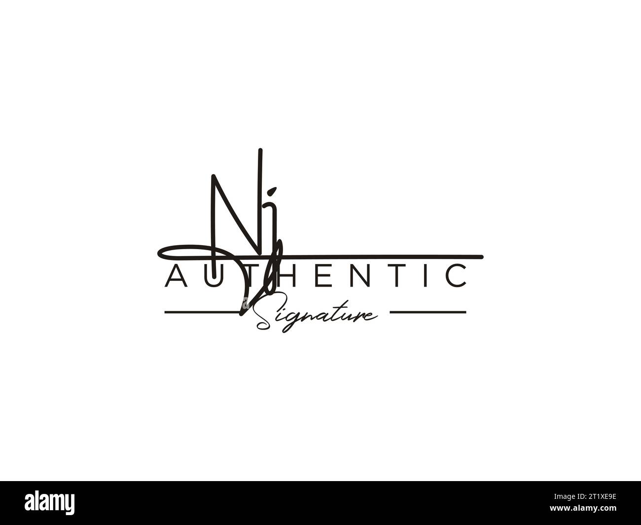 Nj alphabet Stock Vector Images - Alamy