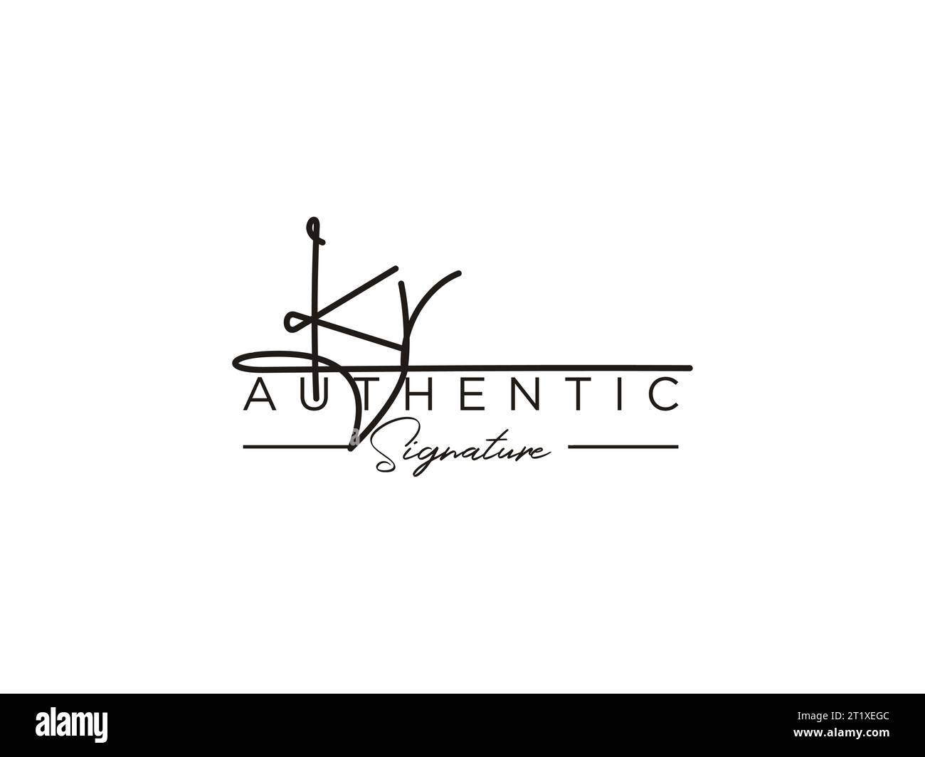 KR Signature Logo Template Vector Stock Vector Image & Art - Alamy