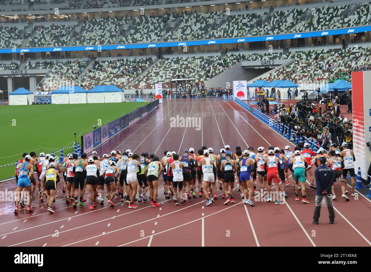 Japan National Stadium, Tokyo, Japan. 15th Oct, 2023. General view ...