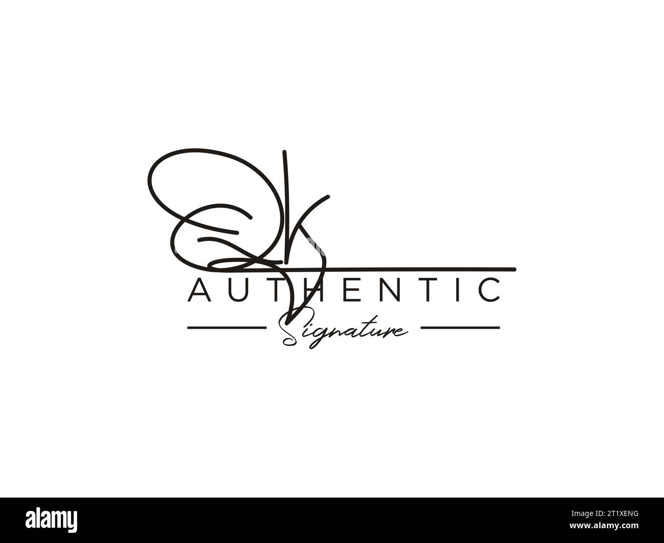 Qk modern logo hi-res stock photography and images - Alamy
