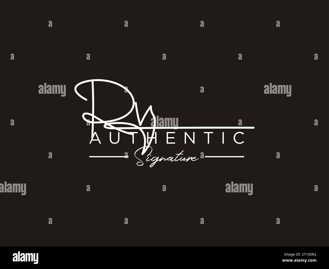 RV Signature Logo Template Vector Stock Vector Image & Art - Alamy