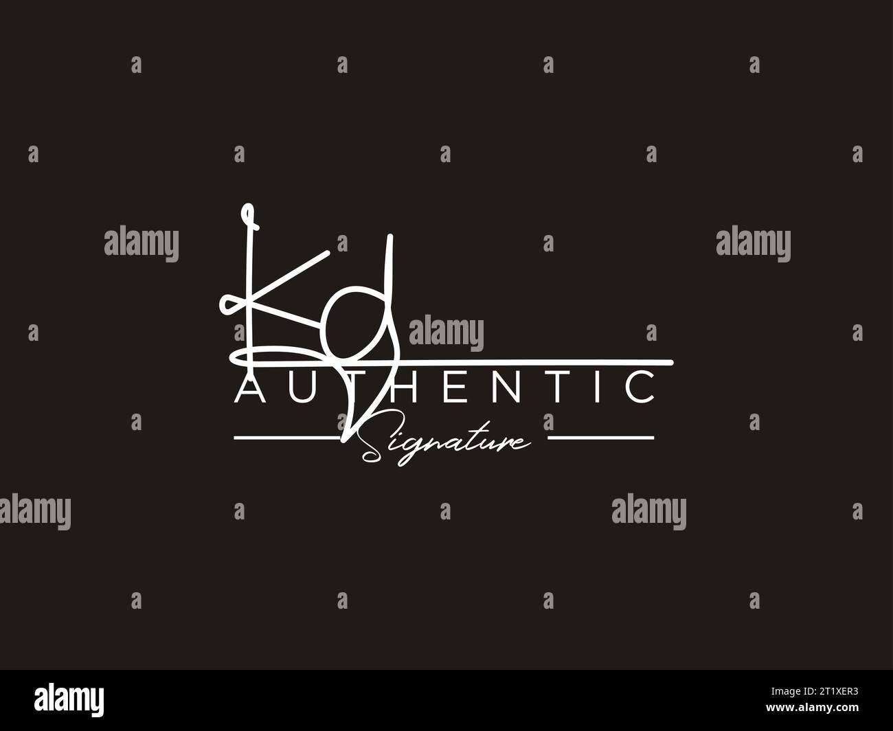 KD Signature Logo Template Vector Stock Vector Image & Art - Alamy