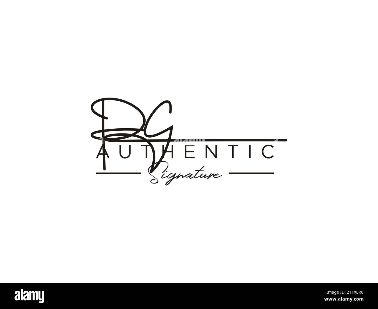 PC Signature Logo Template Vector Stock Vector Image & Art - Alamy