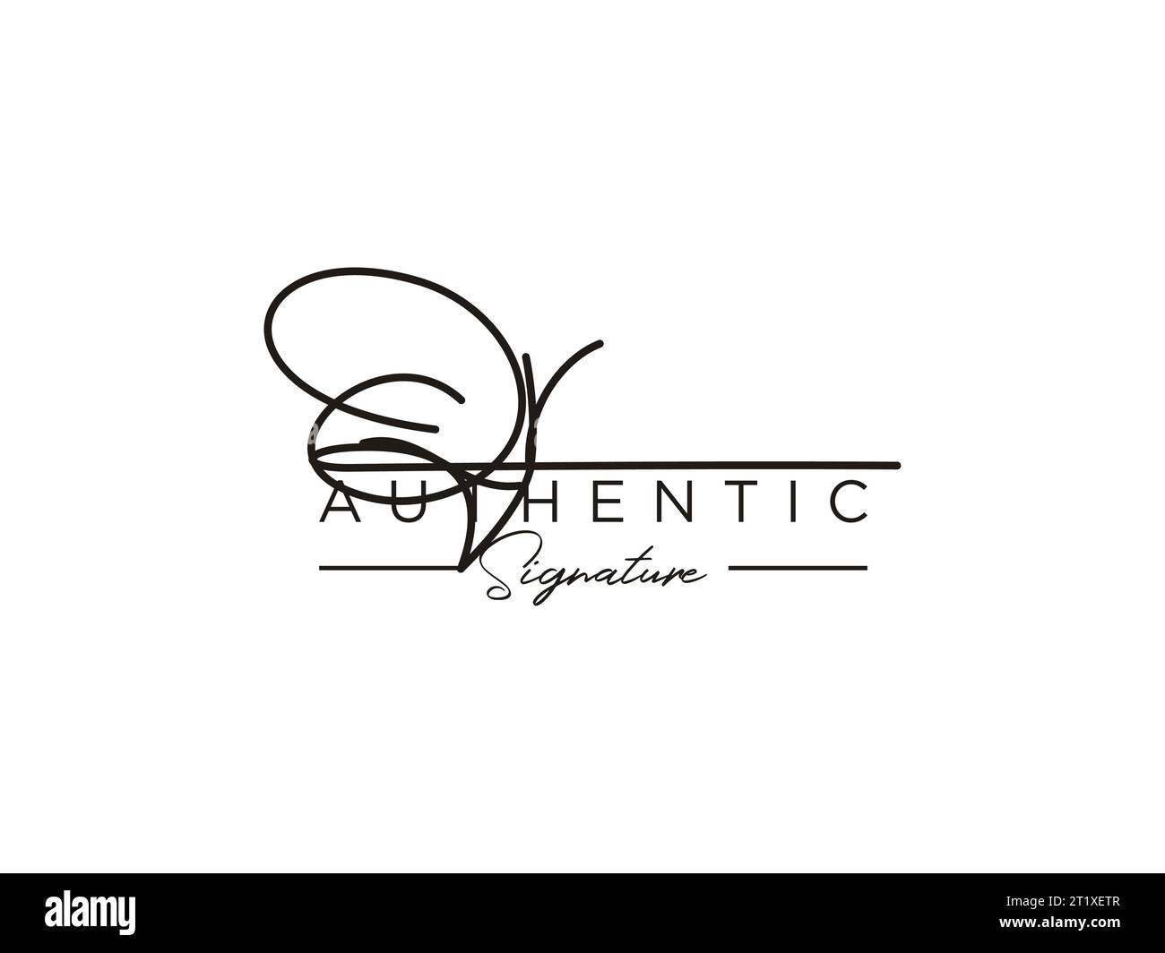 Qr signature hi-res stock photography and images - Alamy