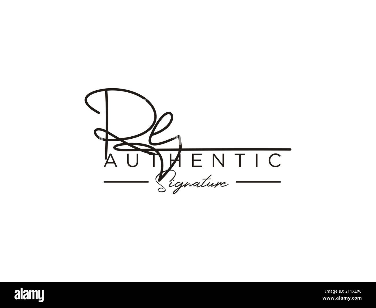 RE Signature Logo Template Vector Stock Vector Image & Art - Alamy