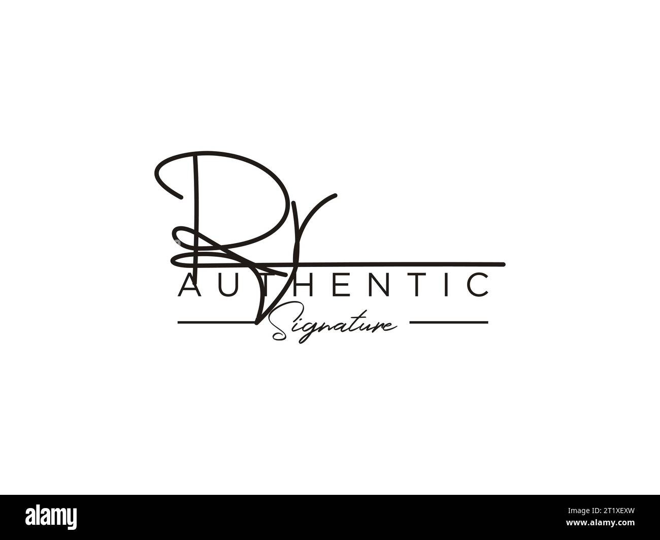 RR Signature Logo Template Vector Stock Vector Image & Art - Alamy