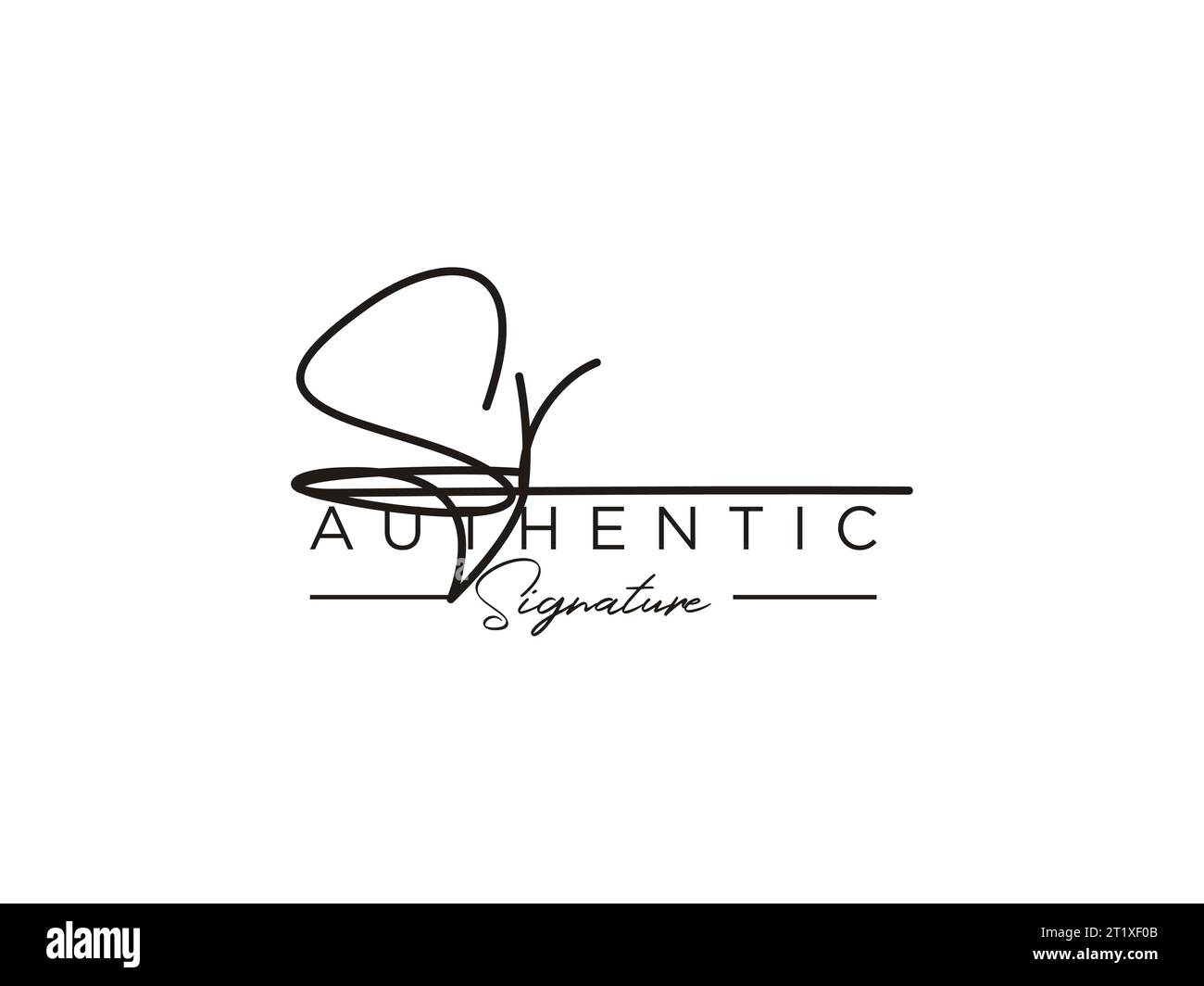 SR Signature Logo Template Vector Stock Vector Image & Art - Alamy