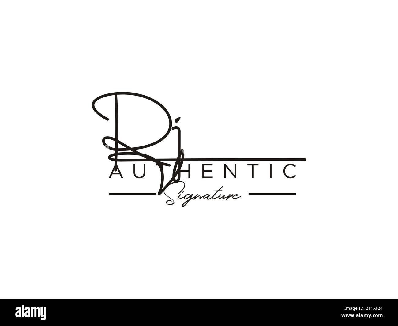 Rj signature Stock Vector Images - Alamy