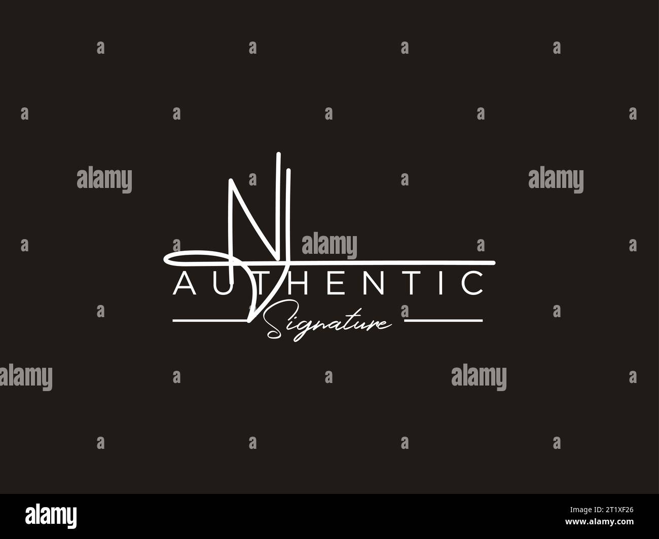 Nl modern logo Stock Vector Images - Alamy