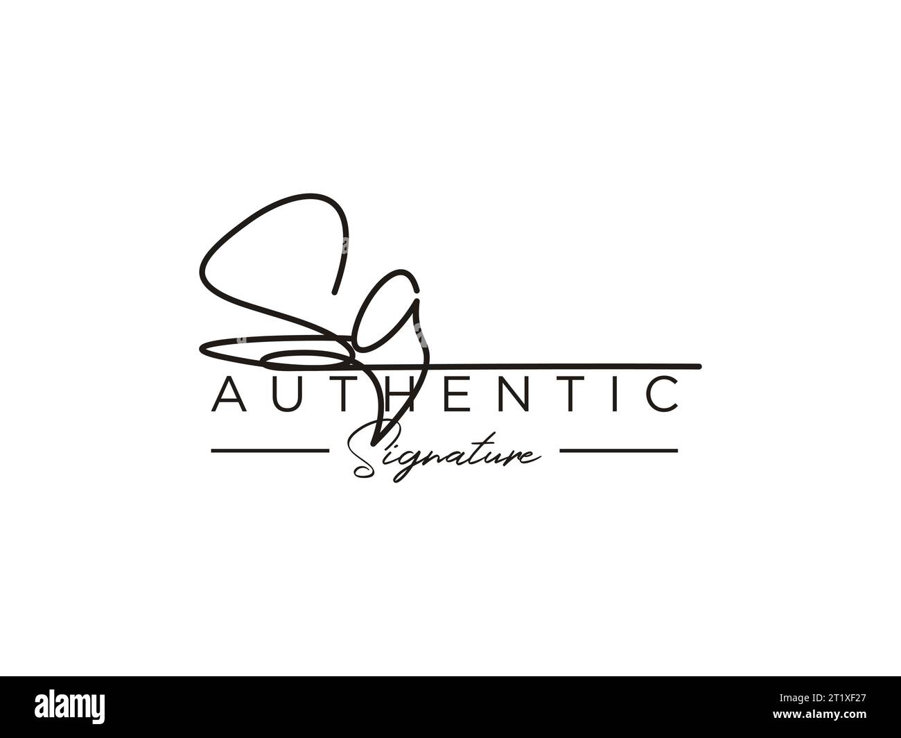 SA Signature Logo Template Vector Stock Vector Image & Art - Alamy