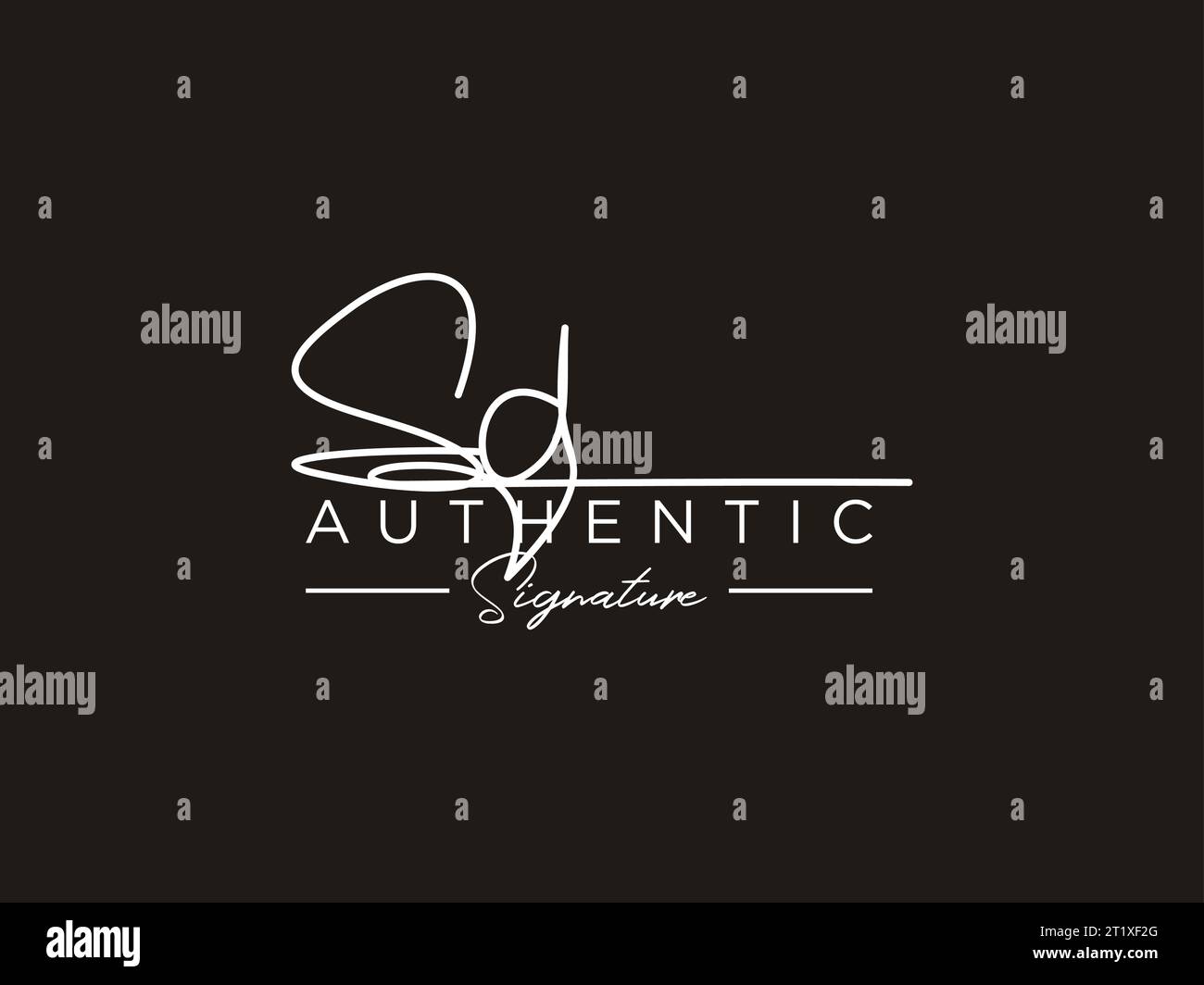 SD Signature Logo Template Vector Stock Vector Image & Art - Alamy