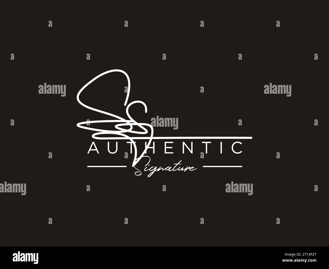 SS Signature Logo Template Vector Stock Vector Image & Art - Alamy