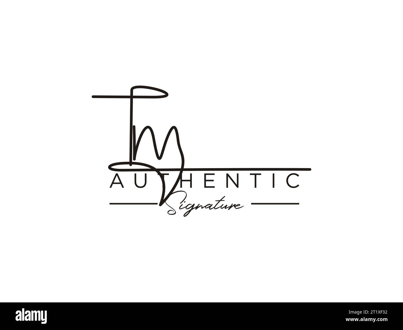 TM Signature Logo Template Vector Stock Vector Image & Art - Alamy