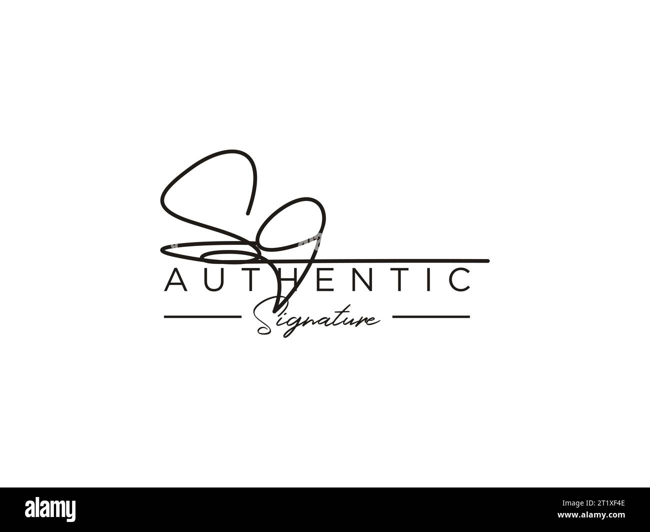SO Signature Logo Template Vector Stock Vector Image & Art - Alamy