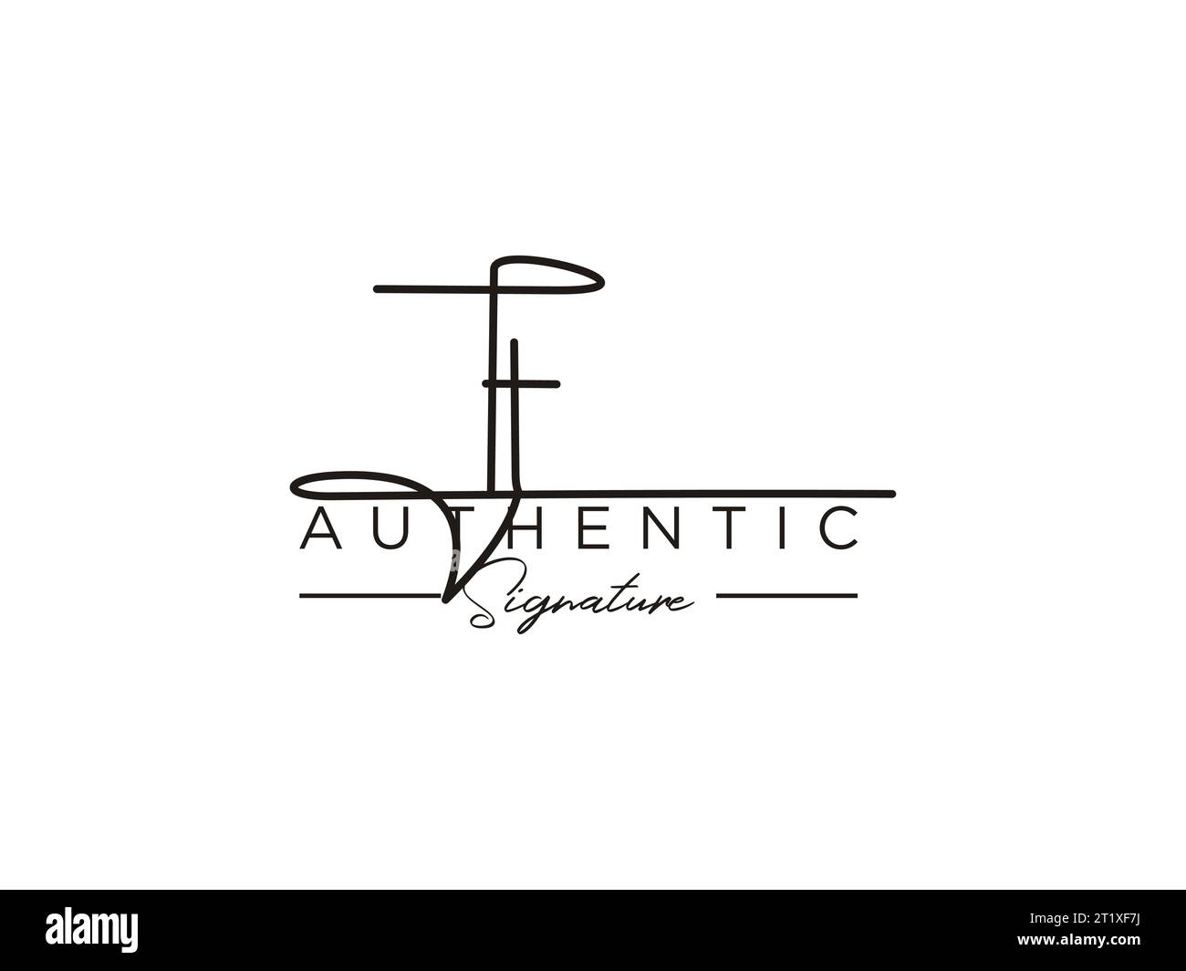 TT Signature Logo Template Vector Stock Vector Image & Art - Alamy