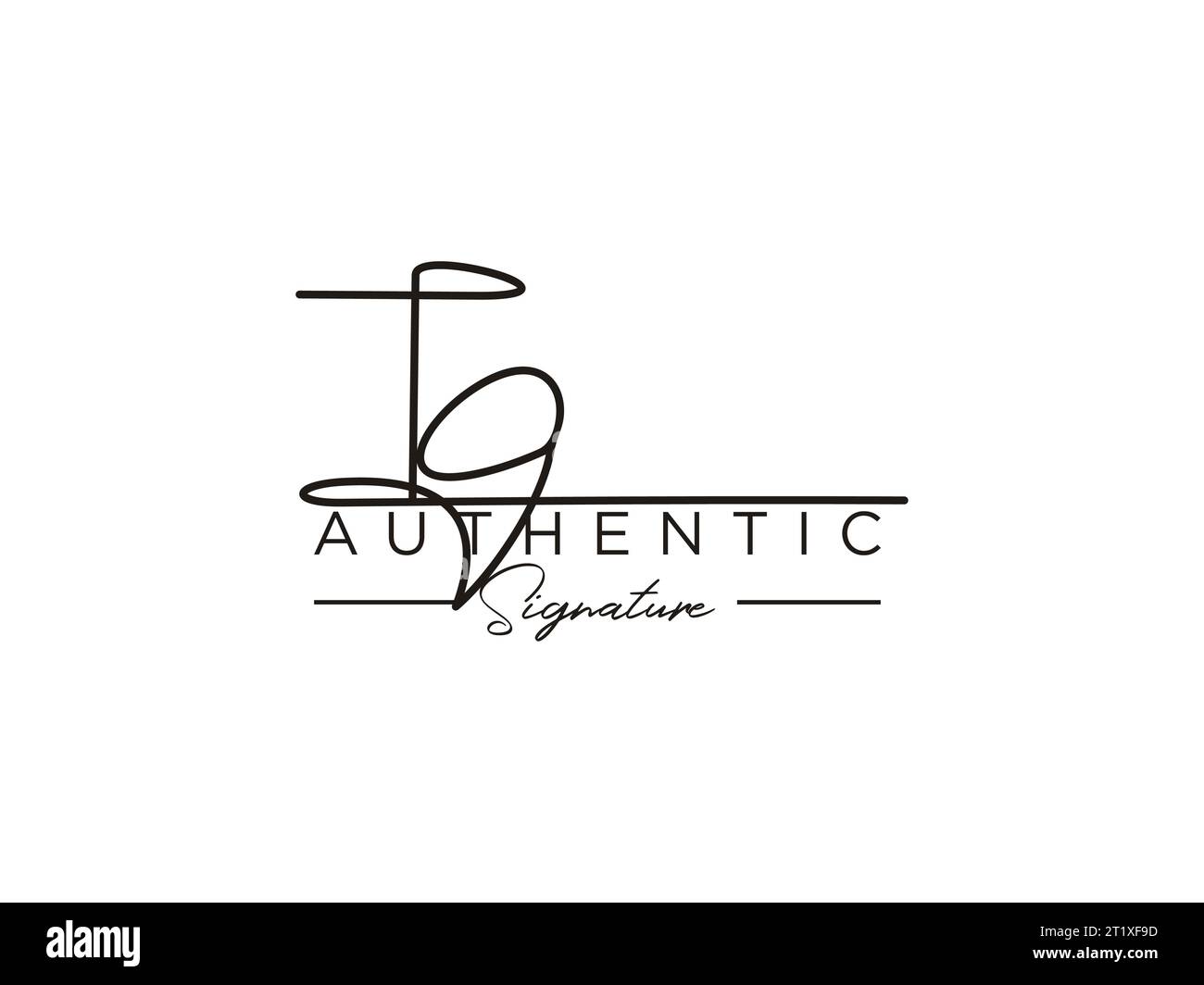 TO Signature Logo Template Vector Stock Vector Image & Art - Alamy
