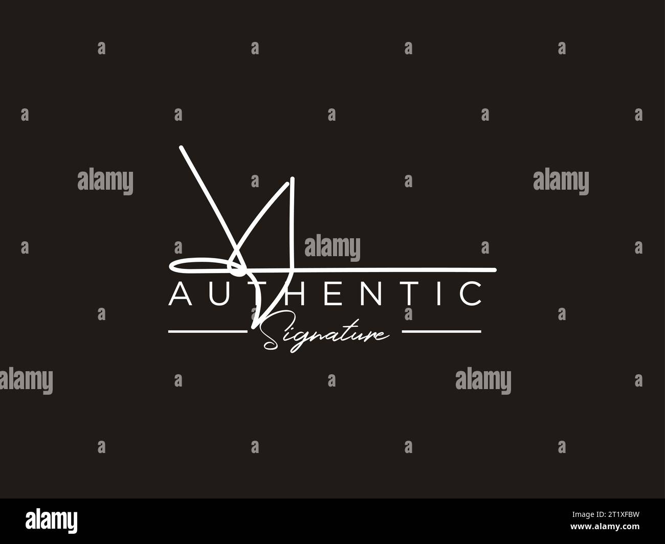 VL Signature Logo Template Vector Stock Vector Image & Art - Alamy