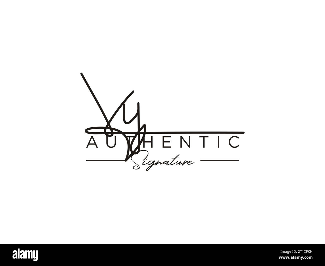 VY Signature Logo Template Vector Stock Vector Image & Art - Alamy