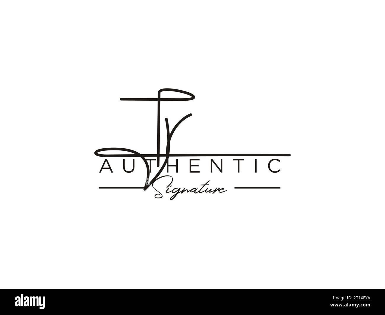 TR Signature Logo Template Vector Stock Vector Image & Art - Alamy