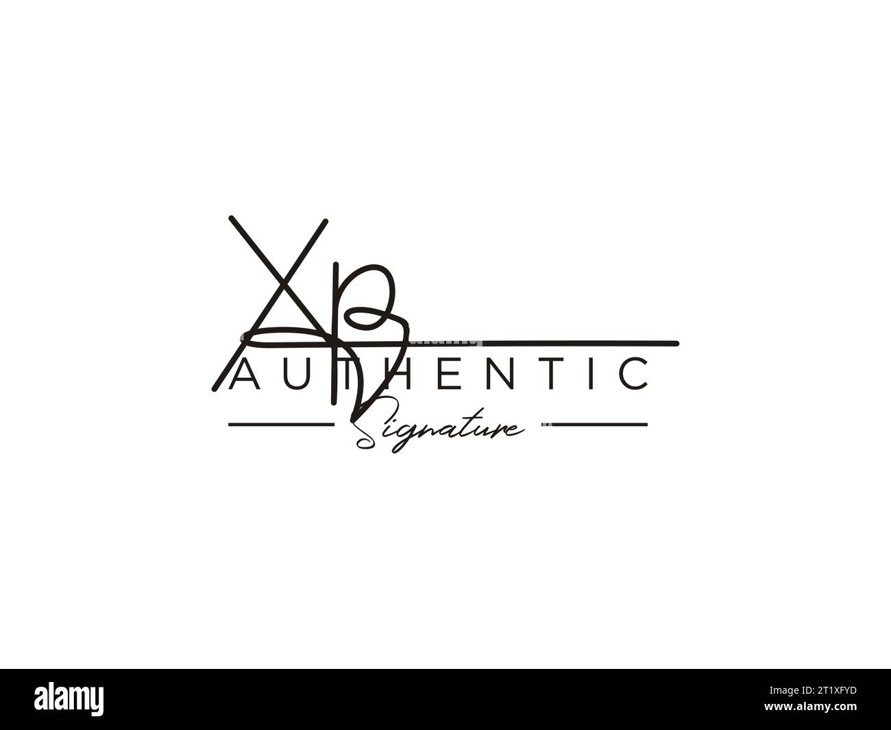 XP Signature Logo Template Vector Stock Vector Image & Art - Alamy