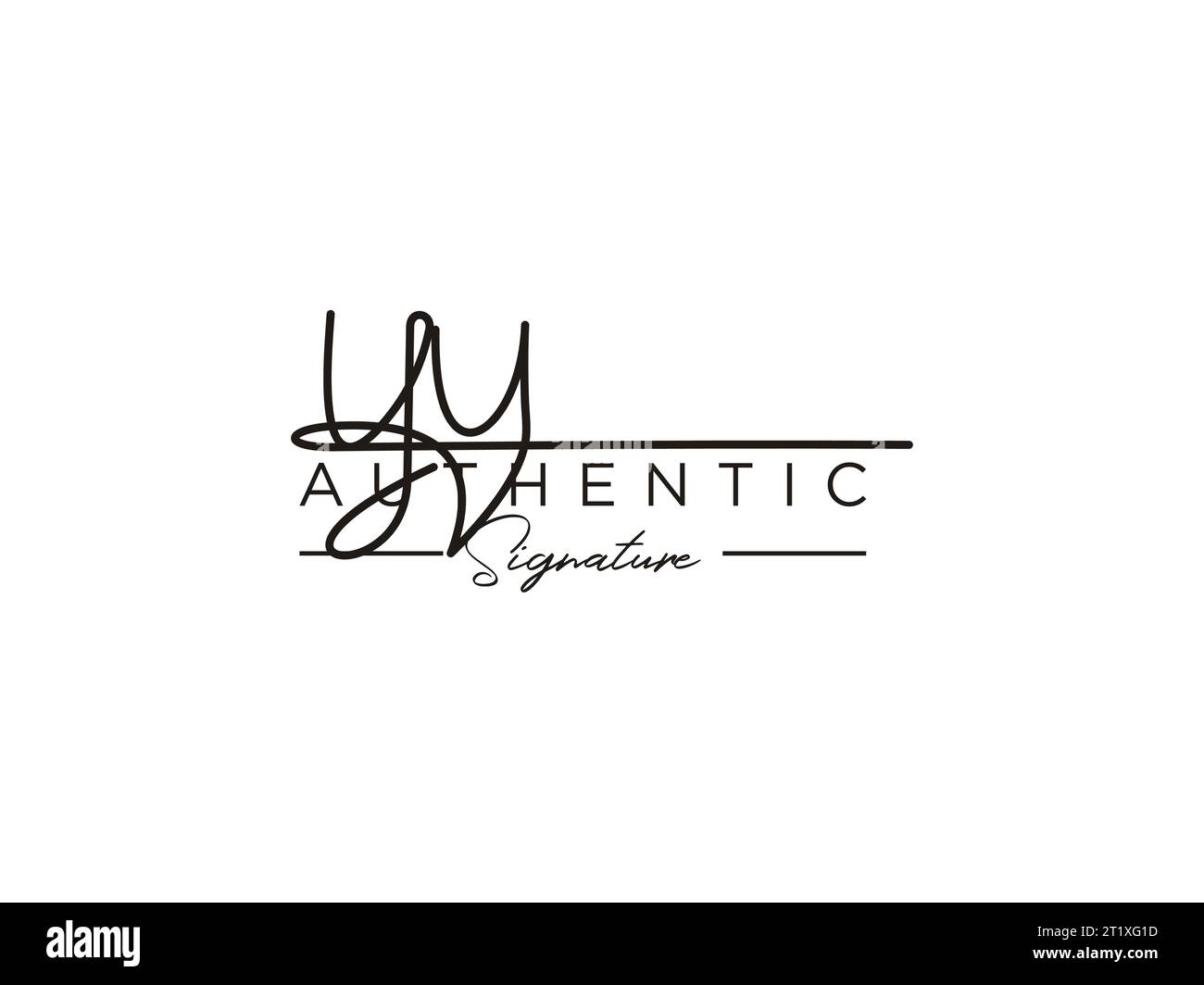 YU Signature Logo Template Vector Stock Vector Image & Art - Alamy