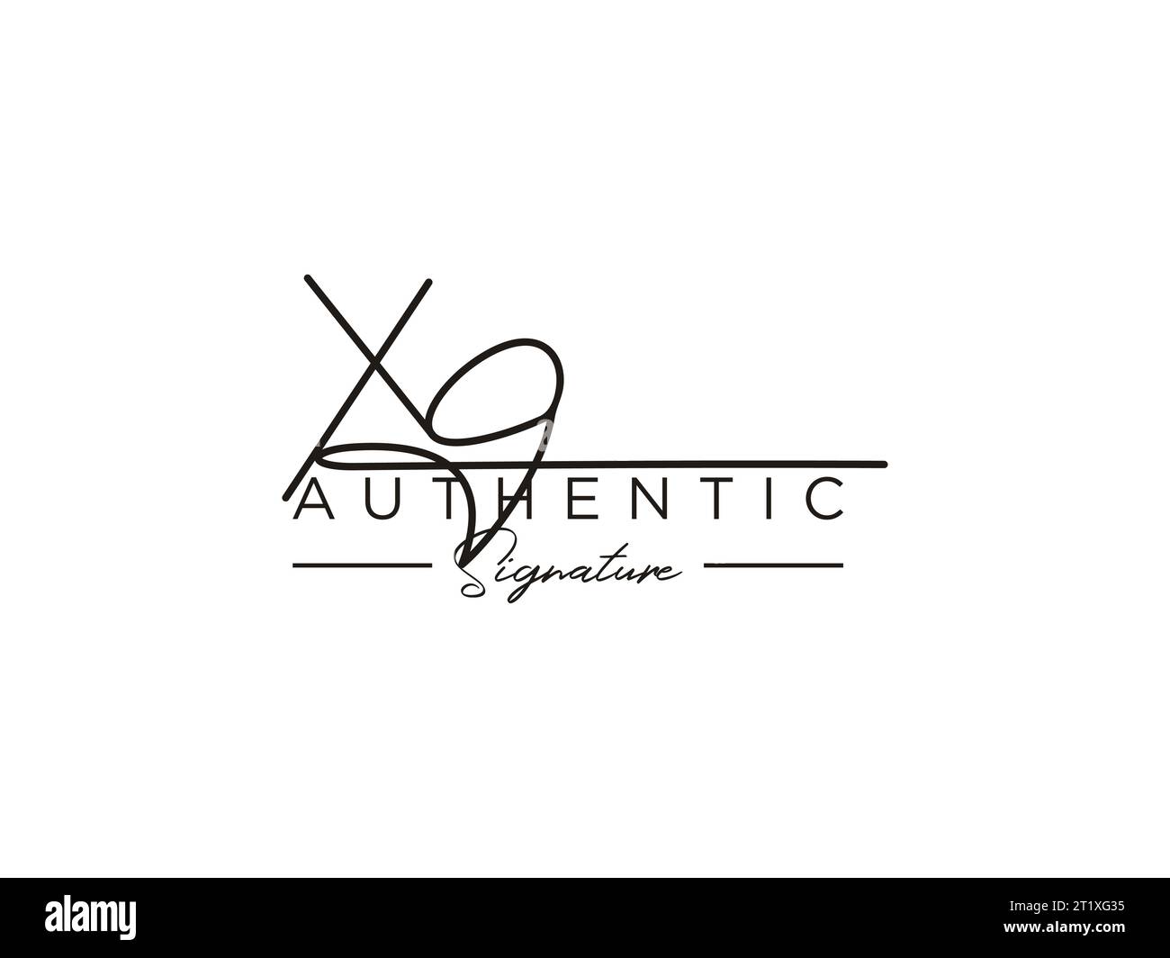 XO Signature Logo Template Vector Stock Vector Image & Art - Alamy