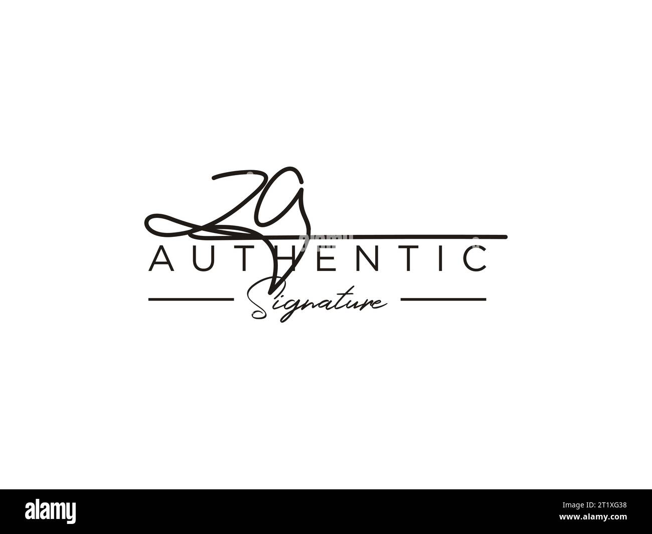 ZA Signature Logo Template Vector Stock Vector Image & Art - Alamy