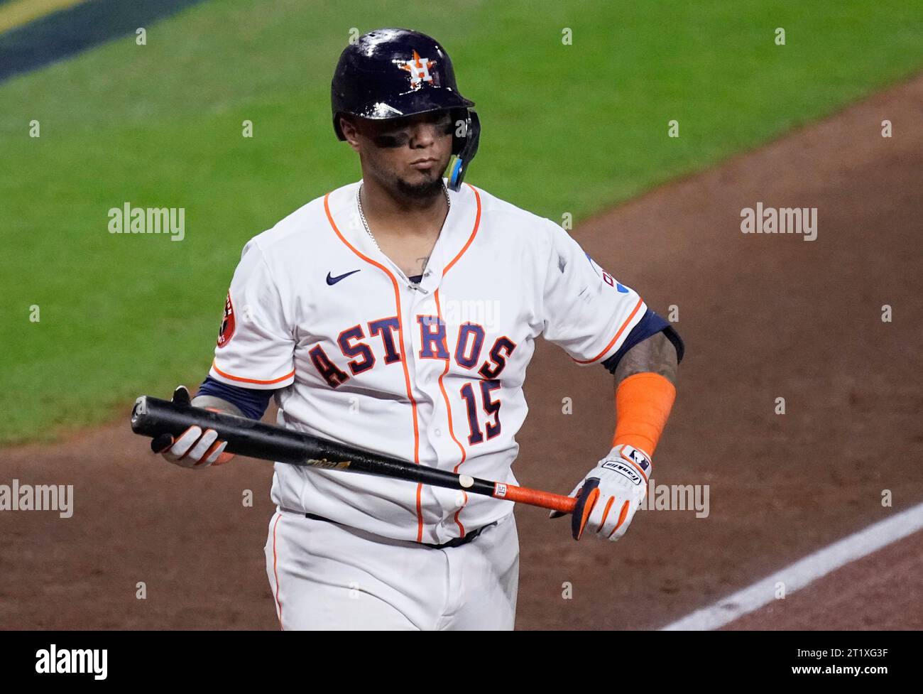 Houston, United States. 15th Oct, 2023. Houston Astros Martin Maldonado ...