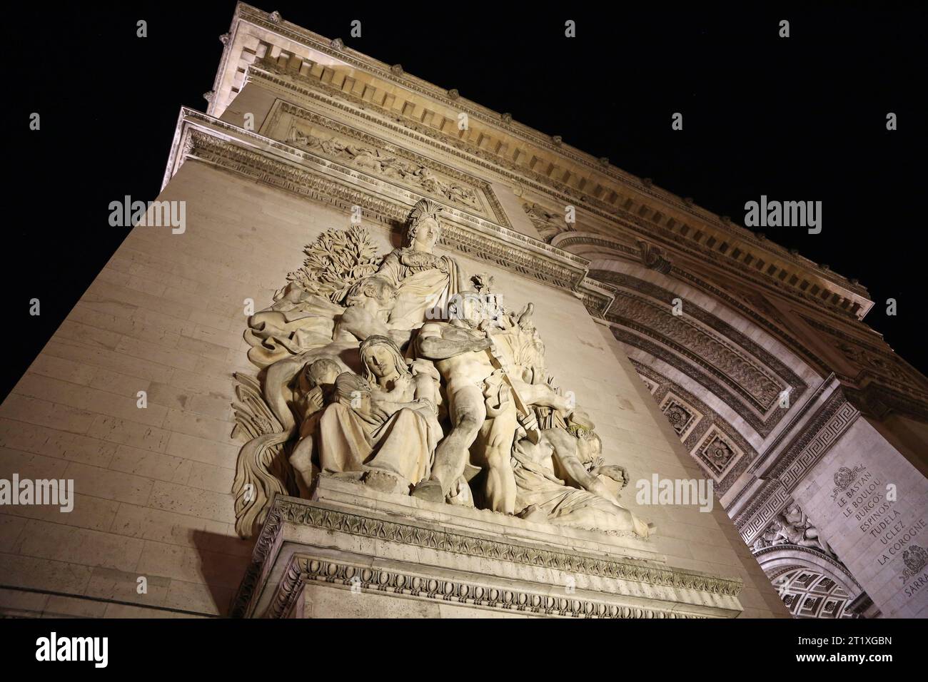 Relief of Triumphal Arch, Paris, France Stock Photo - Alamy