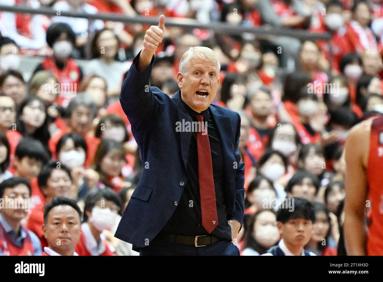 Funabashi Arena, Chiba, Japan. 14th Oct, 2023. HC/John Patrick (Jets ...