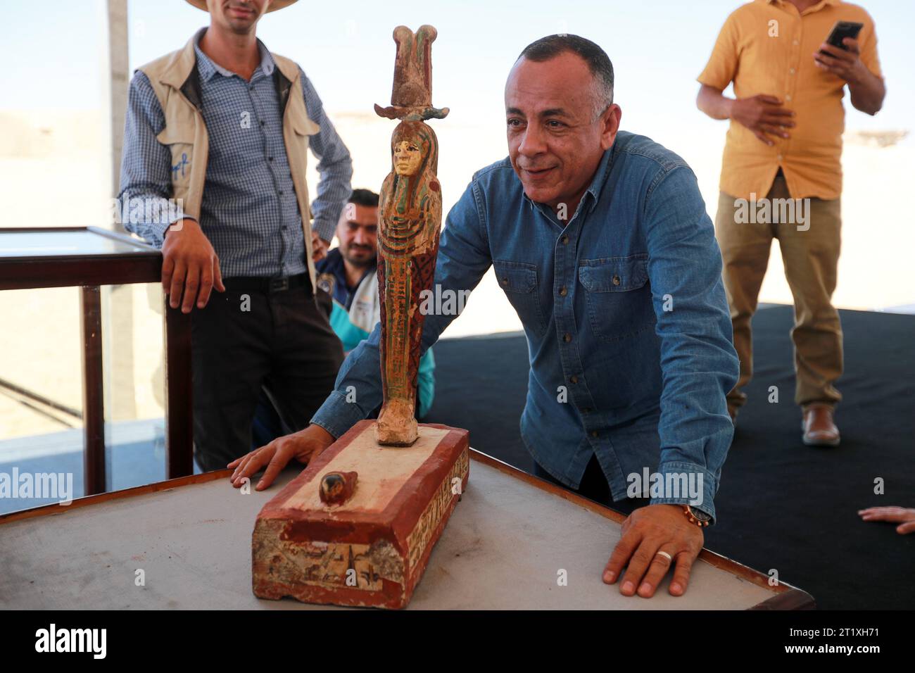 Minya, Egypt. 15th Oct, 2023. Mostafa Waziri, secretary general of the ...