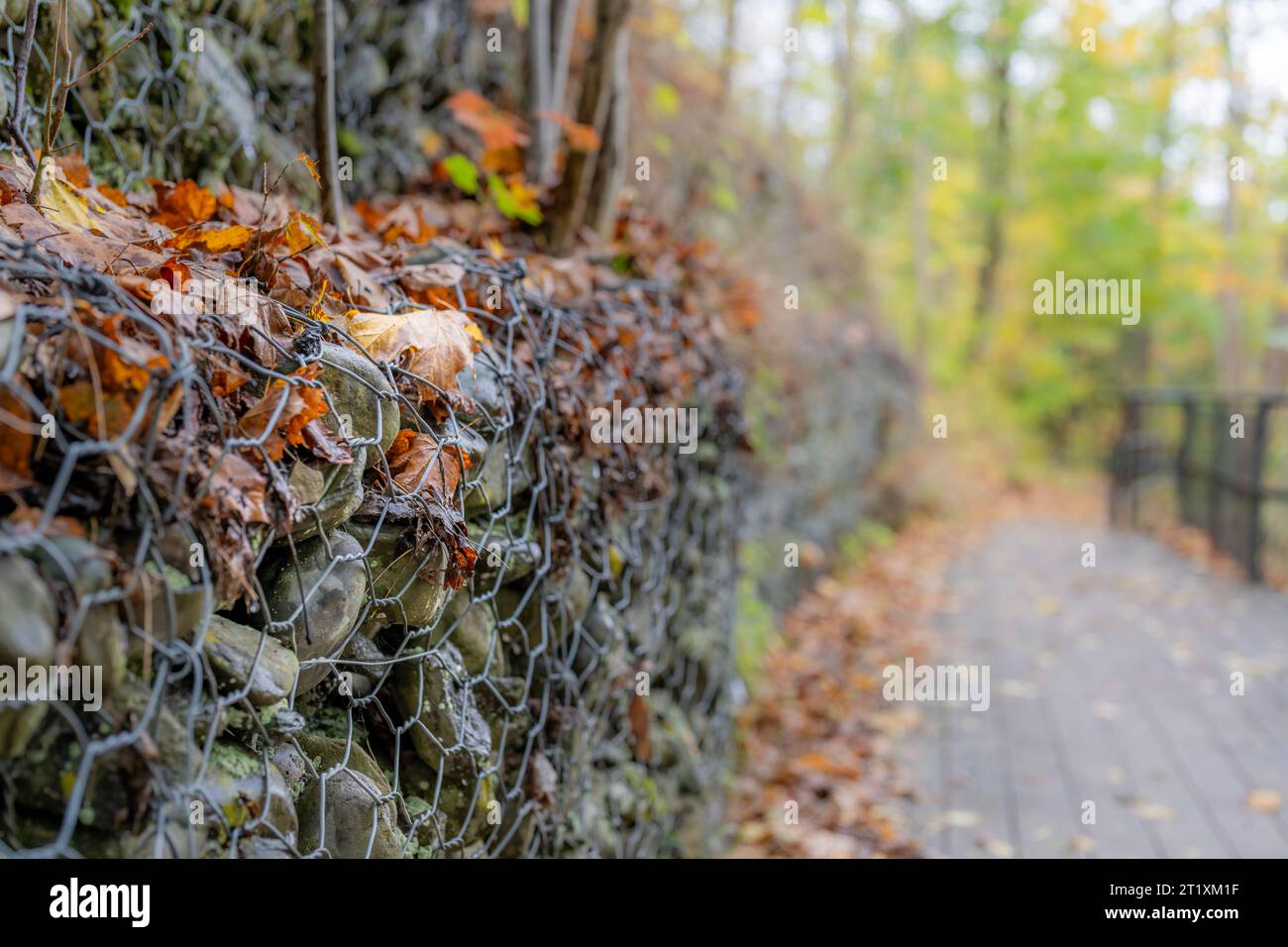 Retaining wall gabion baskets, Gabion wall caged stones textured ...