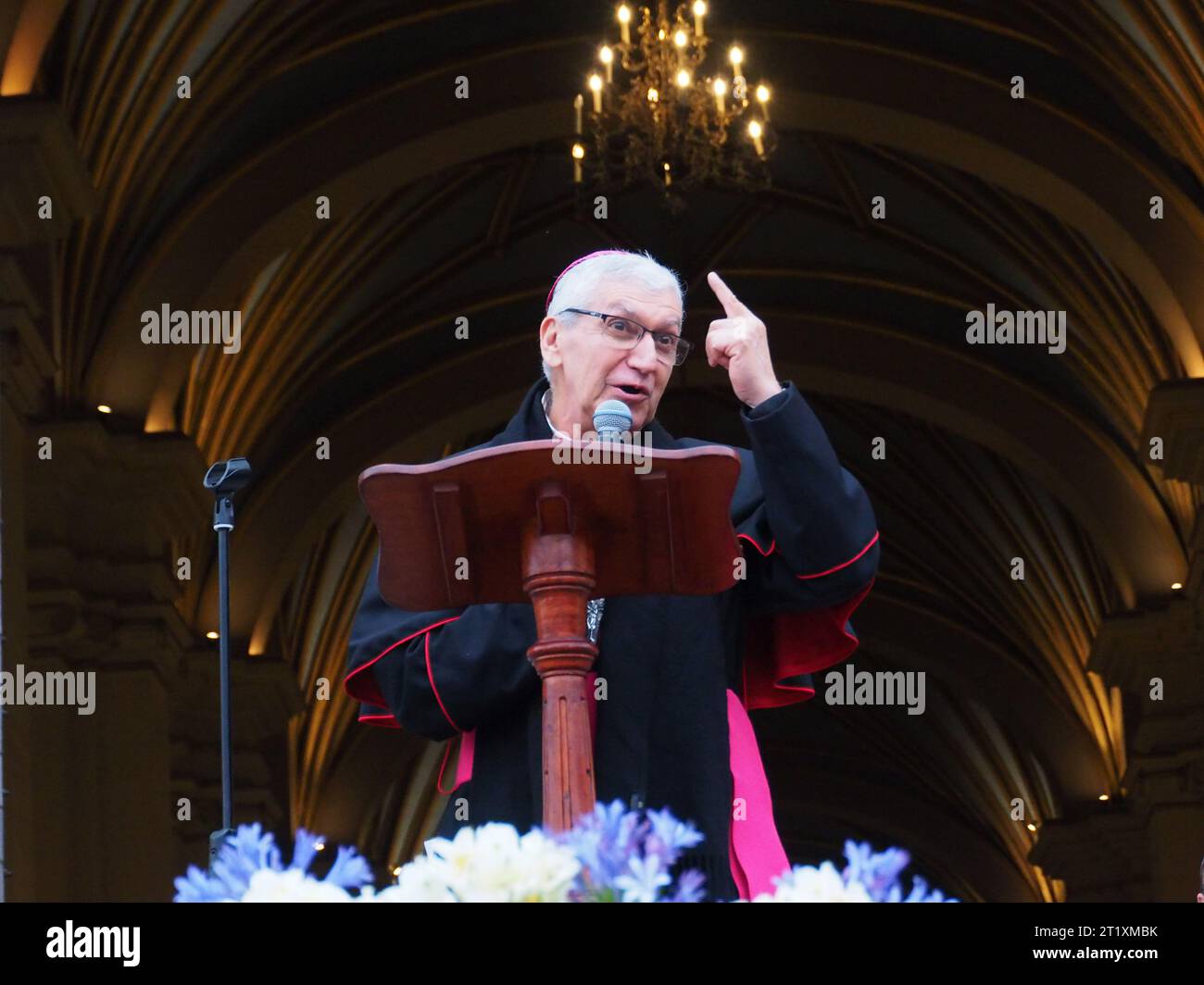 Lima, Peru. 15th Oct, 2023. Monsignor Carlos Castillo, Catholic ...