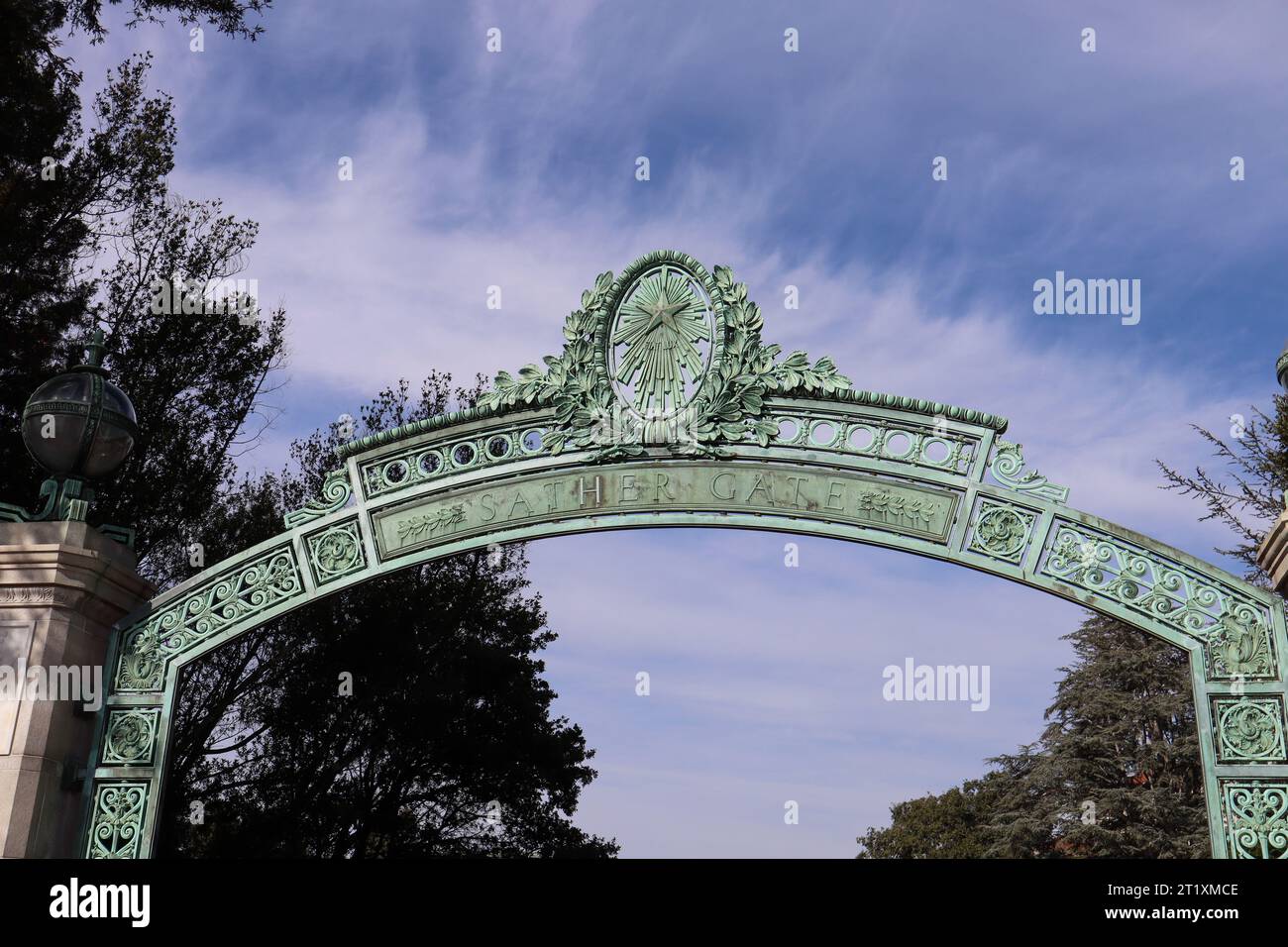 Sather Gate of UC Berkeley. Image captured in close up Stock Photo - Alamy