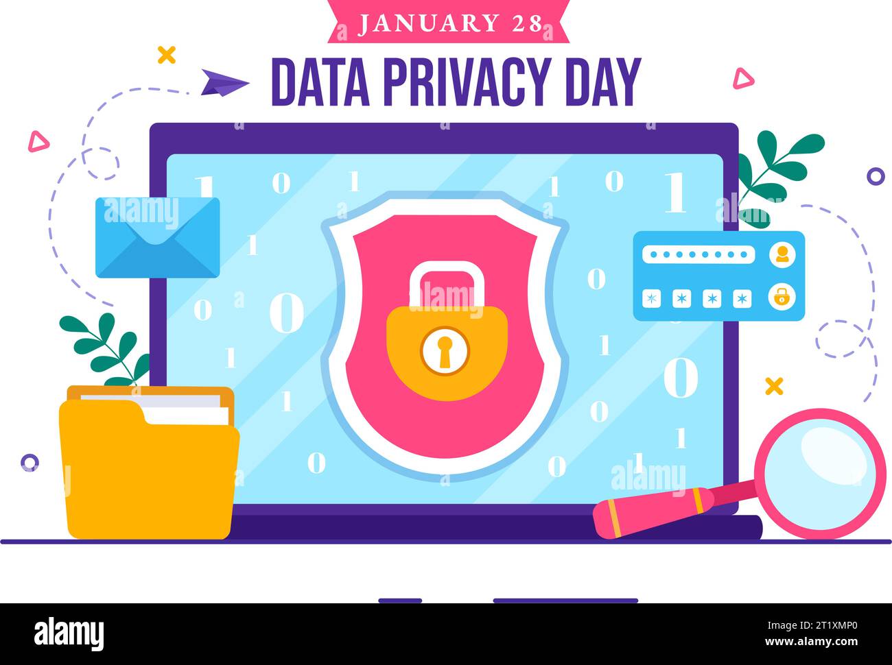 Cartoon padlock security technology vector Cut Out Stock Images ...