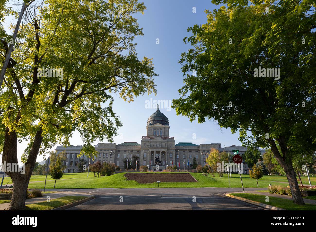 Main facade of the Montana State Capitol in Helena, Montana Stock Photo ...
