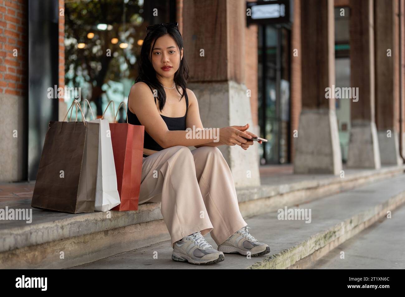 Chilling in stairs hi-res stock photography and images - Alamy