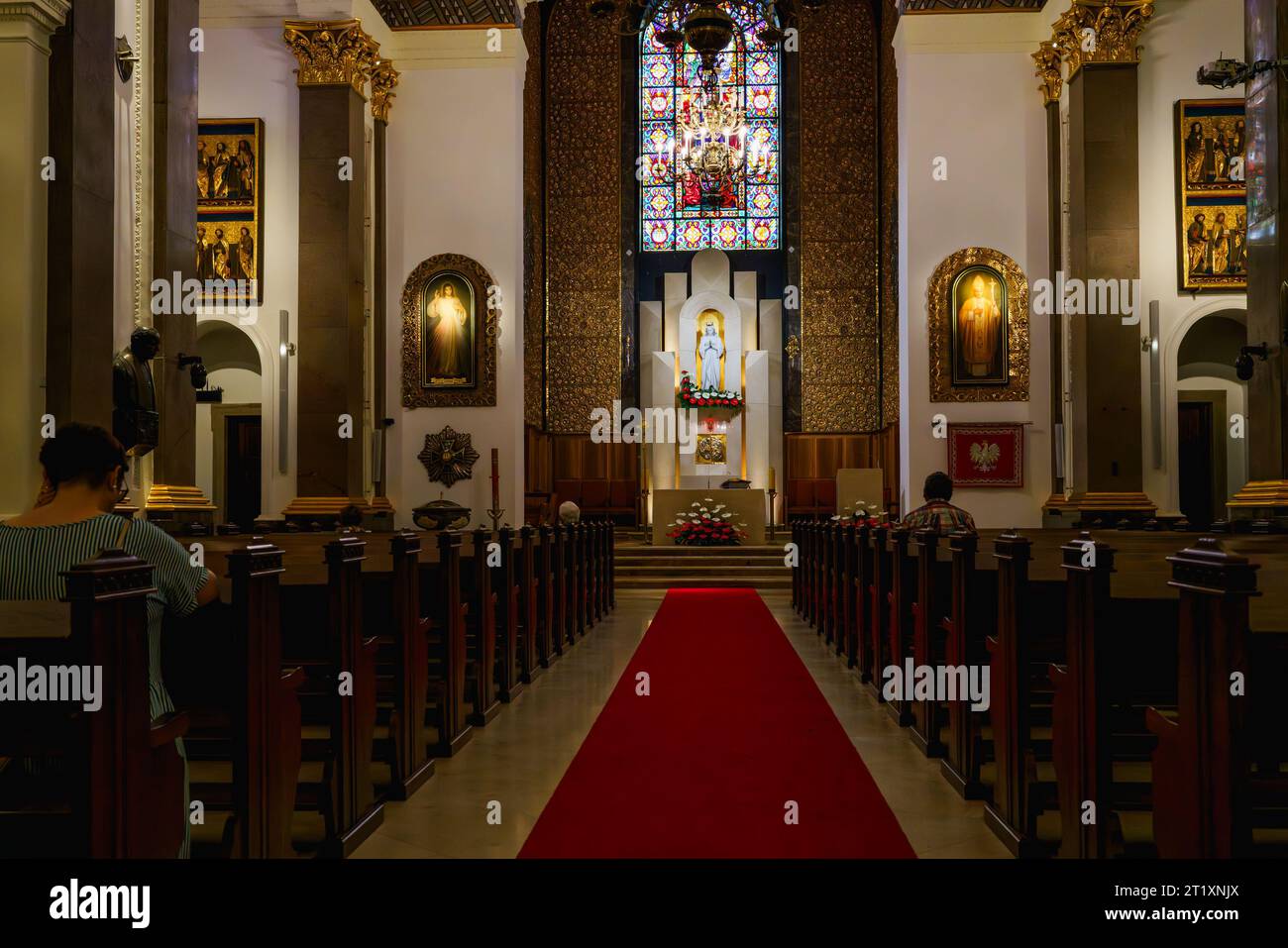 Warsaw, Poland - July 15, 2023. Field Cathedral of the Polish Army. The ...